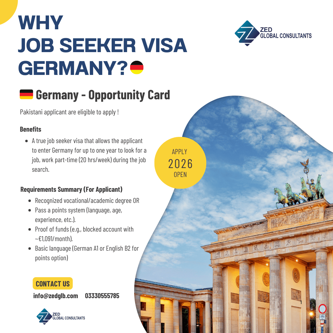Germany's Opportunity Card (Job Seeker Visa) - ZED Global Consultants